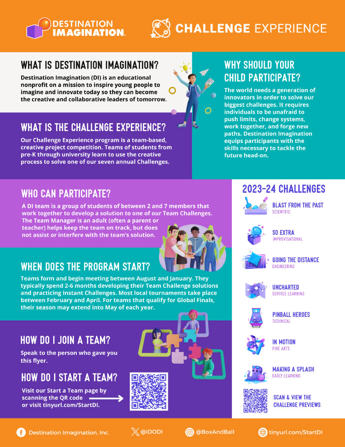 Marketing Materials - Destination Imagination